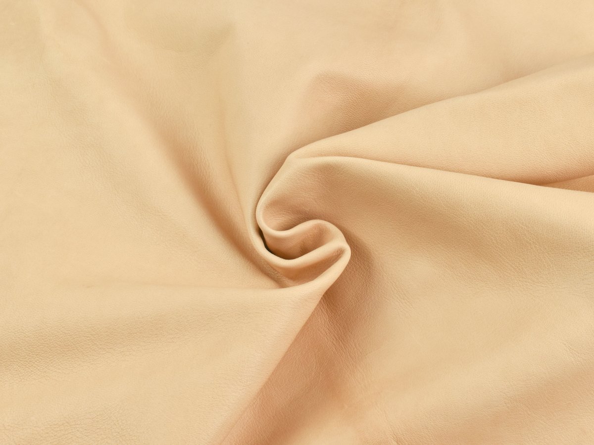 Tumbled (Dry-Milled) Vegetable Tanned Natural Goatskin Leather ...