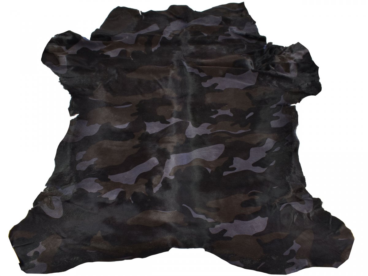Hair-On Hide Leather - Camouflage Fantasy 100% Made in Italy ...