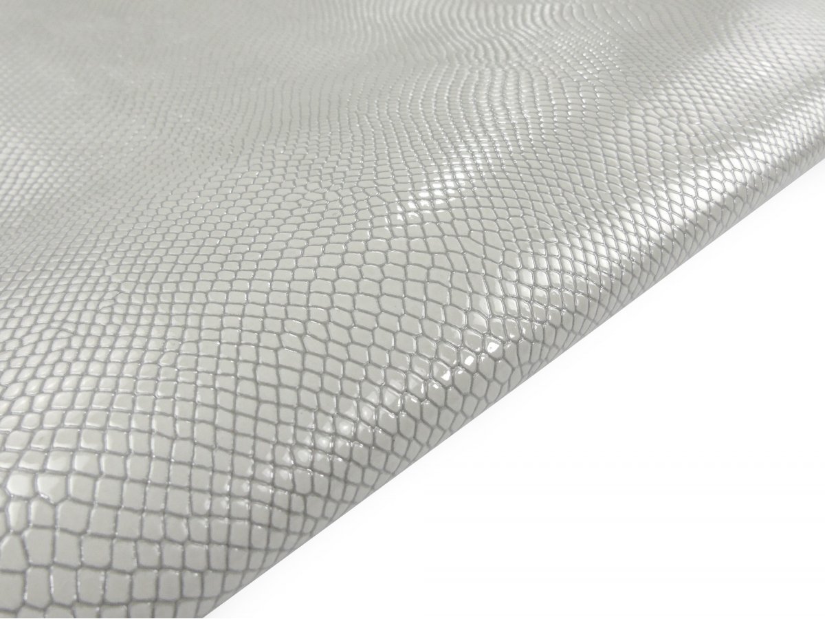 Python Embossed Patent Calf: 100% Italian Leather | BuyLeatherOnline