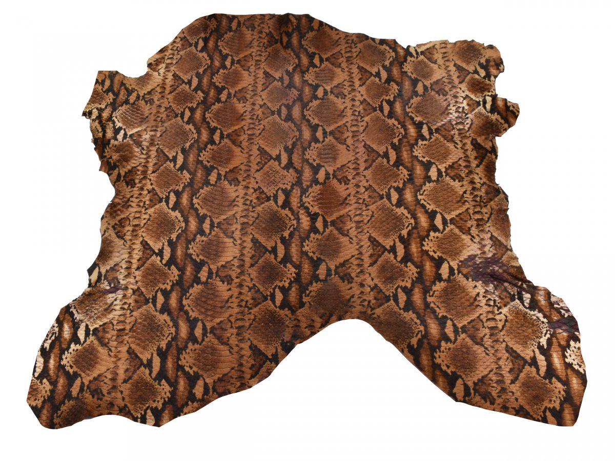 Hair On Hide Baby Calfskin Leather (Cavallino) - Python Print ...