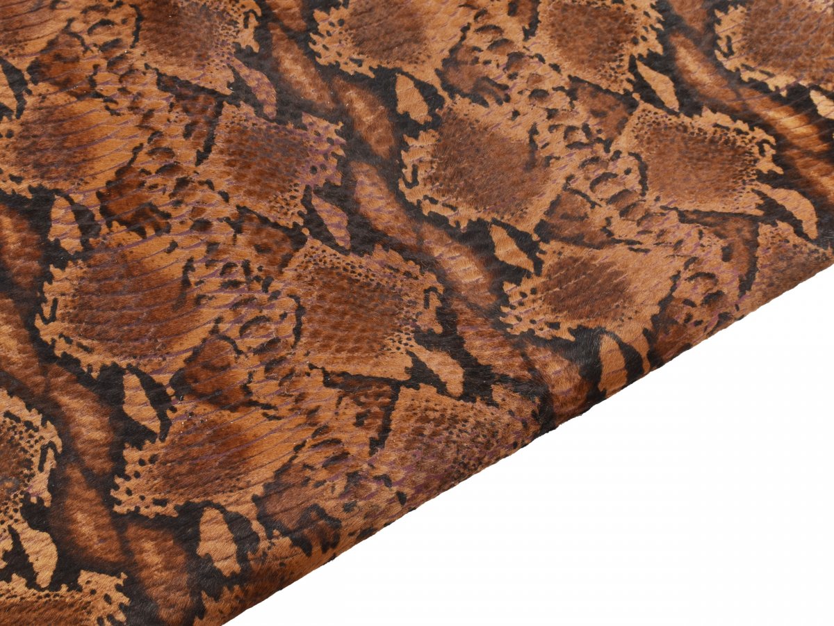 Hair On Hide Baby Calfskin Leather (Cavallino) - Python Print ...