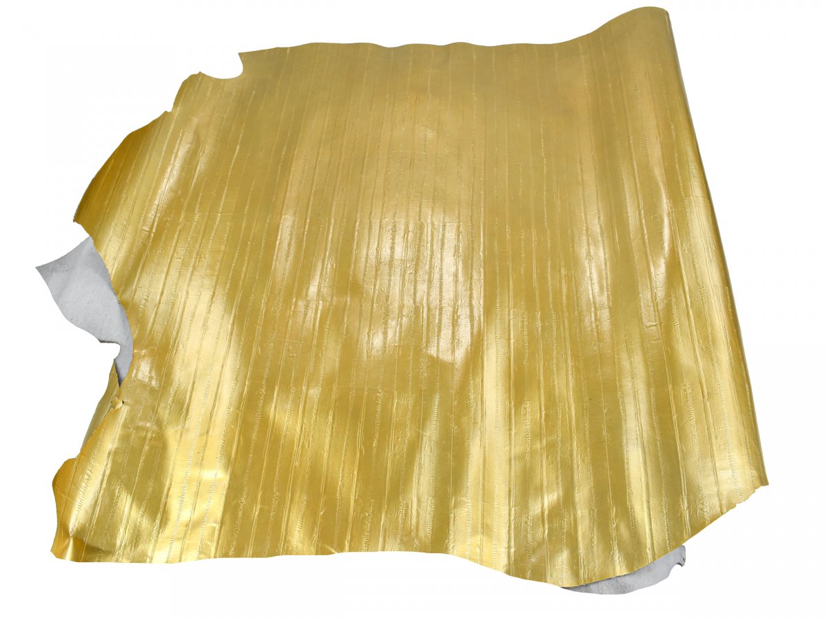 Laminated Eel Printed Calfskin Leather | BuyLeatherOnline