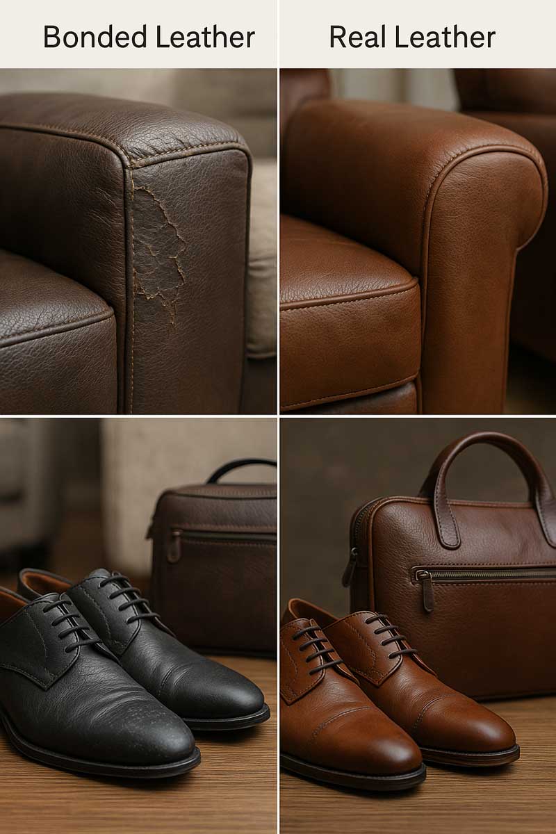 Bonded Leather vs Real Leather: Differences, Pros & Buying Guide ...