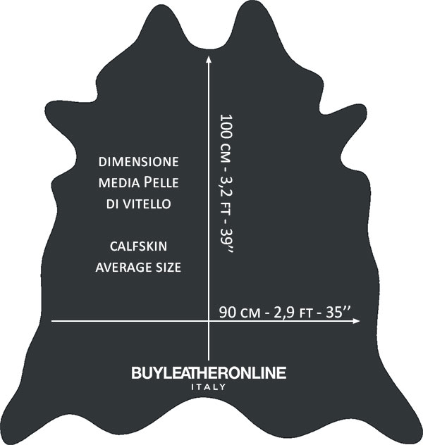 Thick Hair-On Hide Cavallino Calfskin Leather - Made in Italy ...